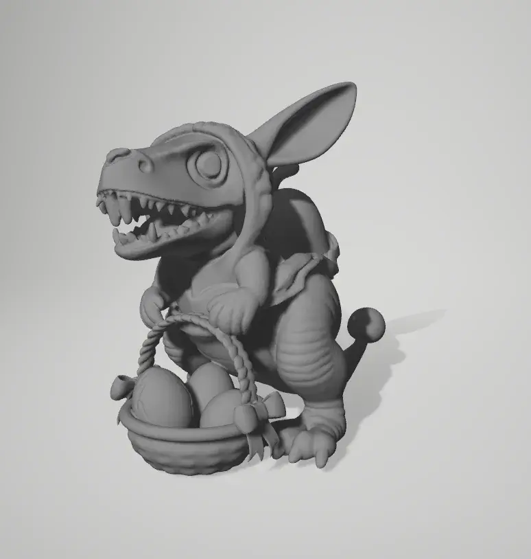 Characters & Creatures STL Descarga - Trust me I am a Rabbit not a Dino ...