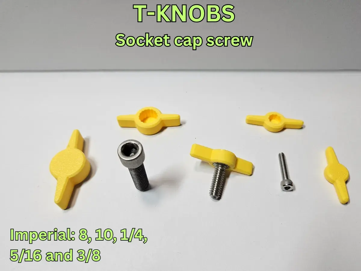 Archivos de impresora 3D | Archivo 3MF | T-SHAPED THUMBSCREWS KNOBS for ...