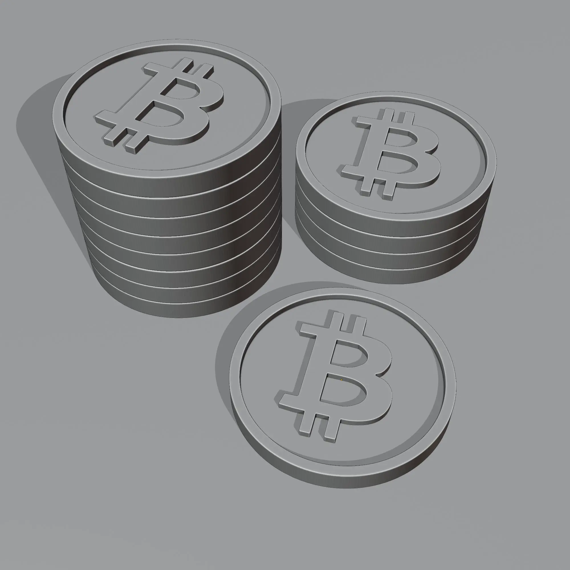 Badges & Coins STL Download - bitcoin simple coinby Mart 3D world
