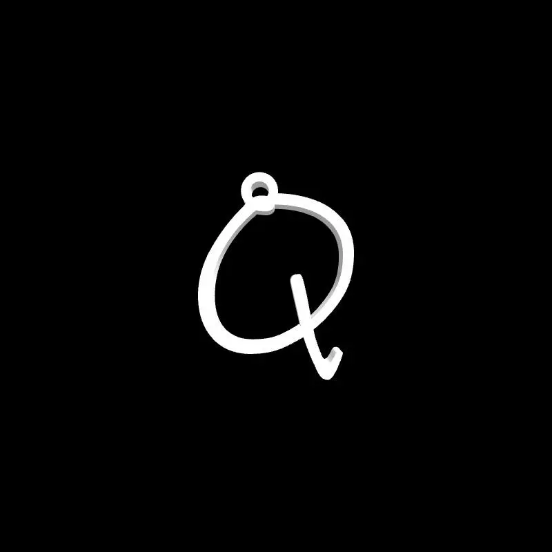 Free Jewelry & Accessories STL Download - Q keychainby XP3Design