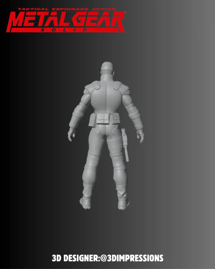 Characters & Creatures STL Download - Snake Metal Gear Solid (Diseño ...
