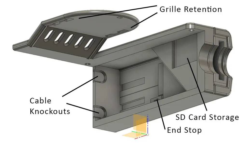 Free 3D Printer Parts STL Download - Ender 3 SD Card Adapter Housing ...