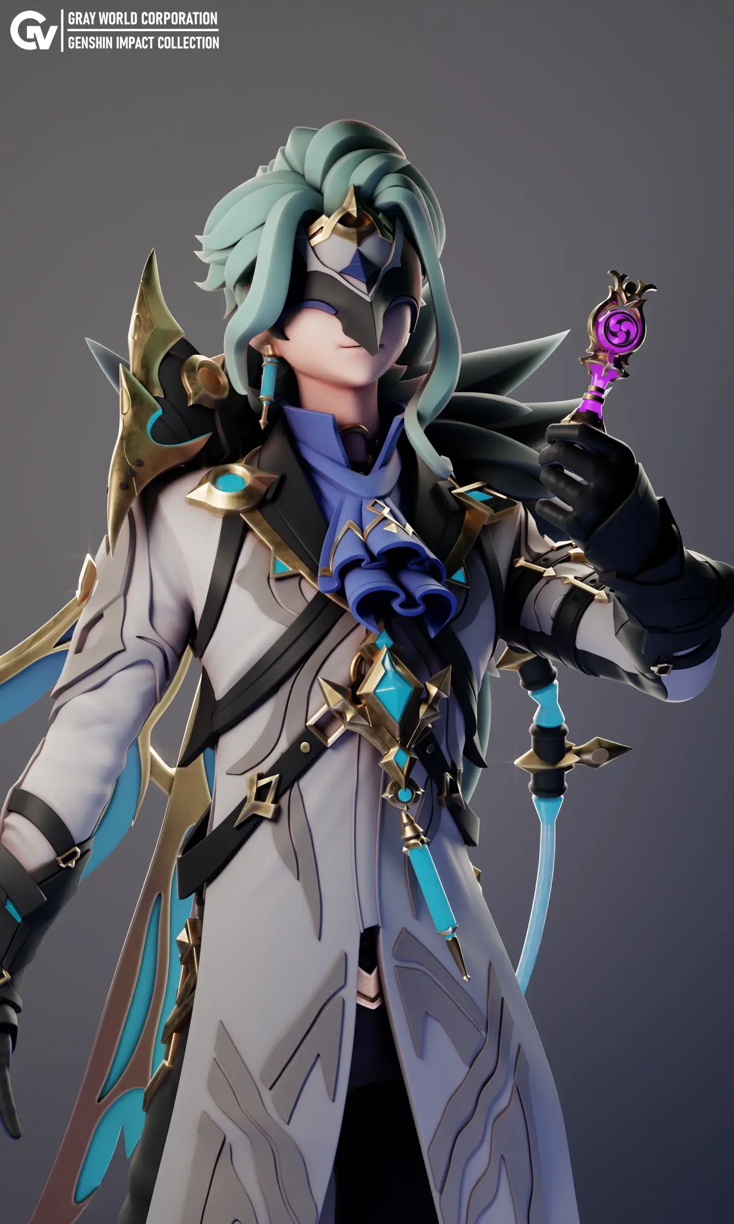 Characters & Creatures STL Download - Dottore 3 | Genshin Impactby Gray ...