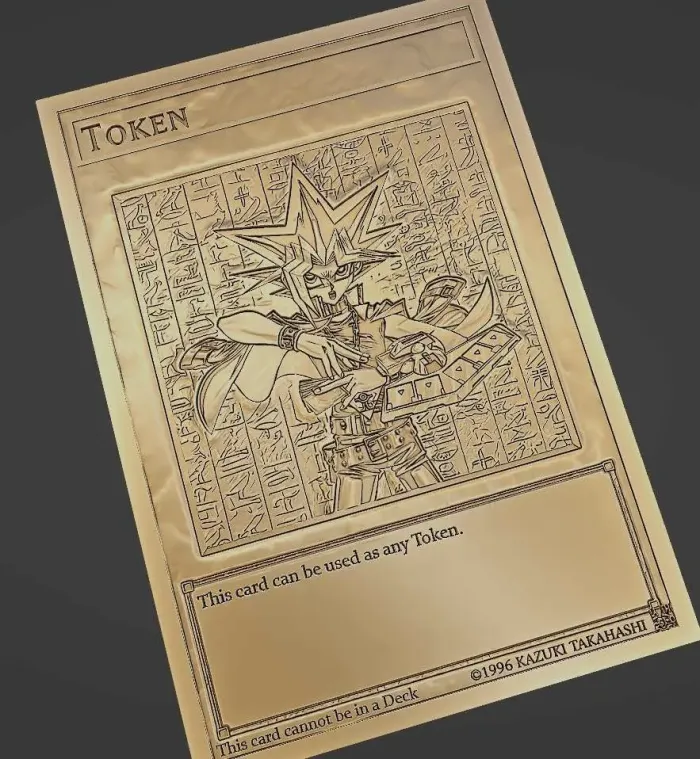 3D Printer Files | 3MF File | yami yugi token card - yugioh | Creality ...
