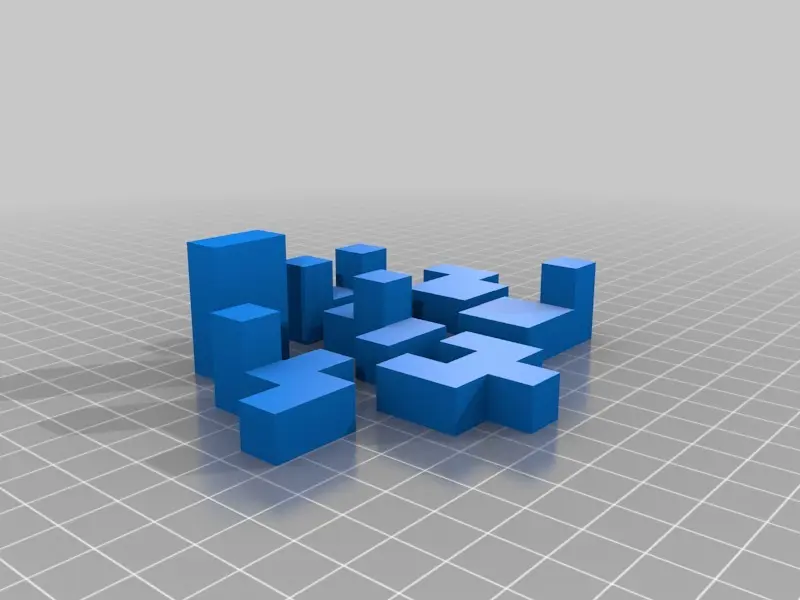 gratuita Other STL Descarga - Tres puzzles - Embaldosar un cubo de ...