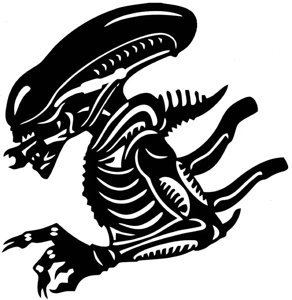 Free Characters & Creatures STL Download - 2D Alien 2by SMT_M 🦊