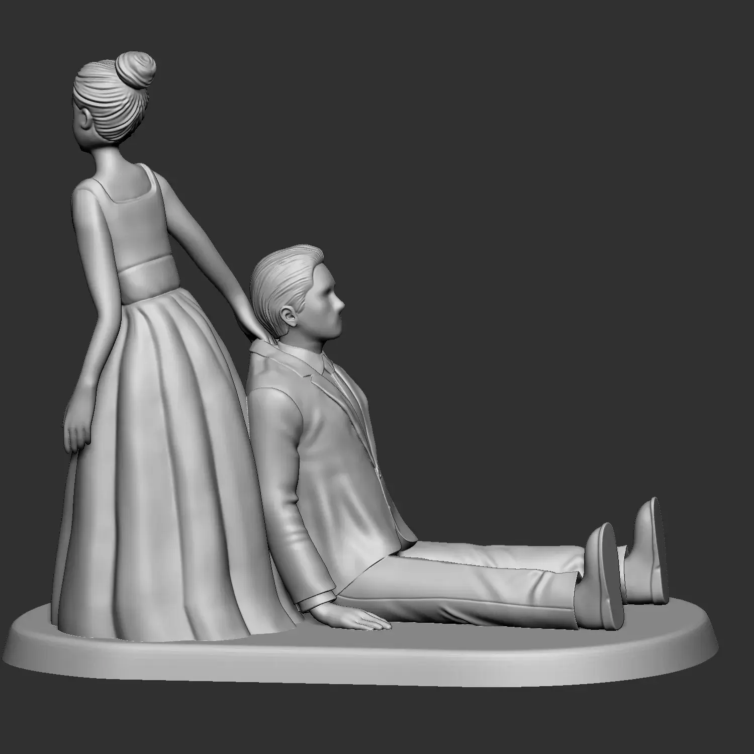 Other STL Download - Wedding cake topper 4by 3dprintsculptor