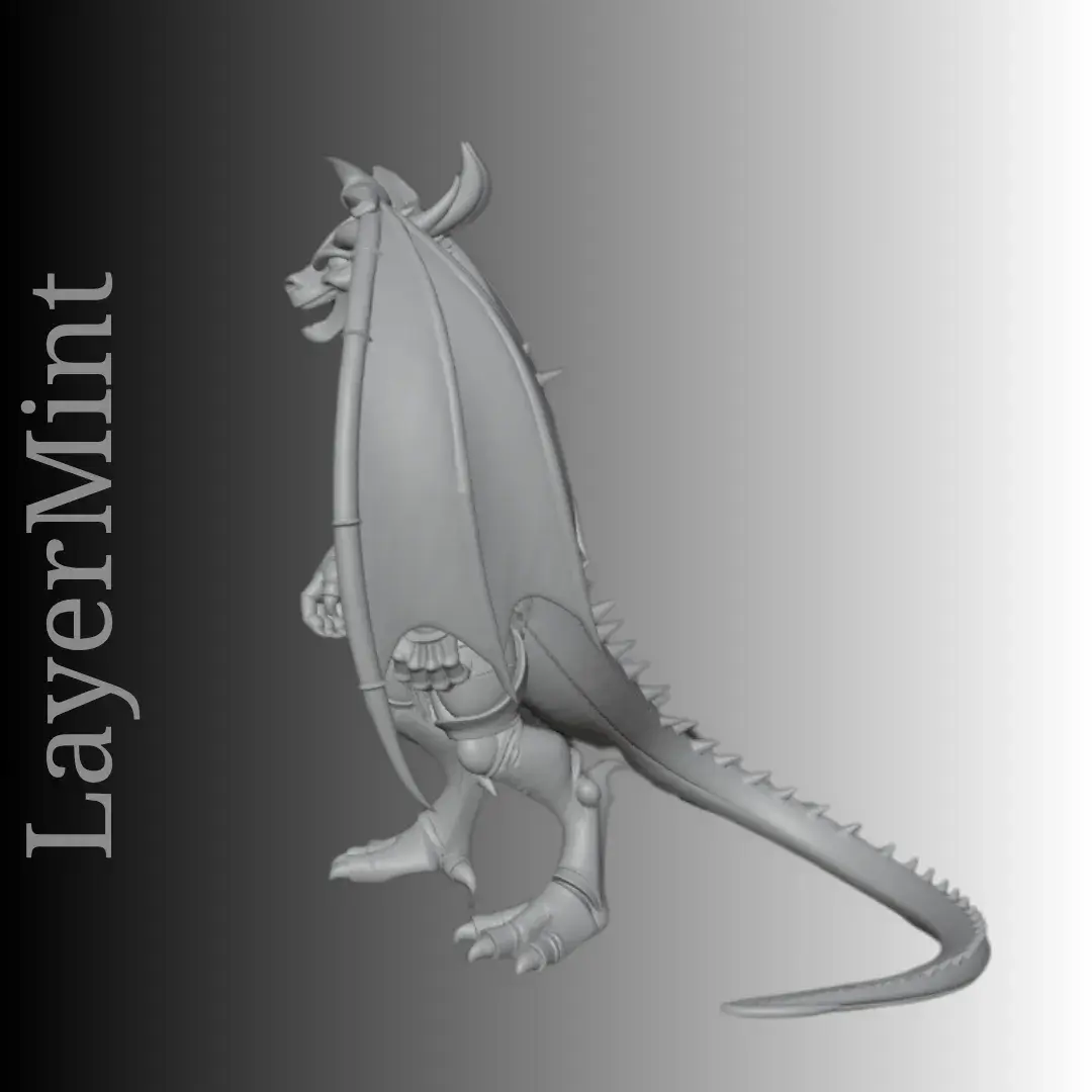 Other STL Download - Armored Dragon Demon – 3D Printable STL Fantasy ...