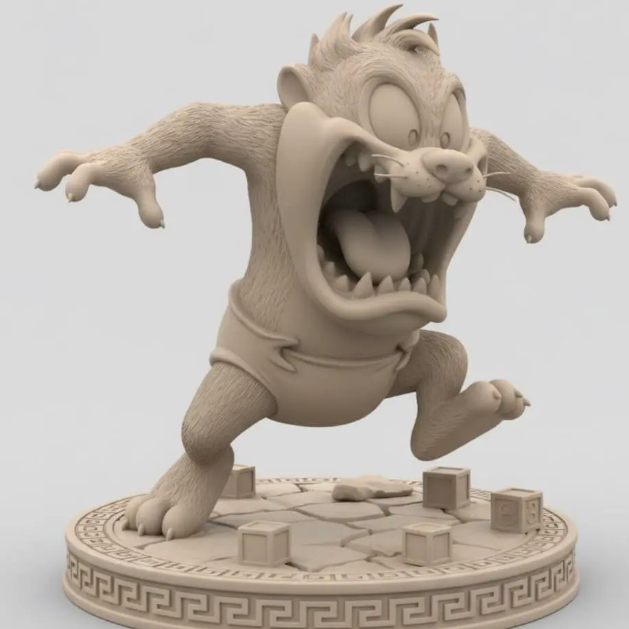3D Printer Files | 3MF File | Baby Taz (Baby Tasmanian Devil - Baby ...