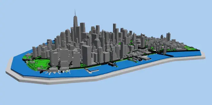 3D Printer Files | 3MF File | 纽约曼哈顿特区 New York Manhattan District ...