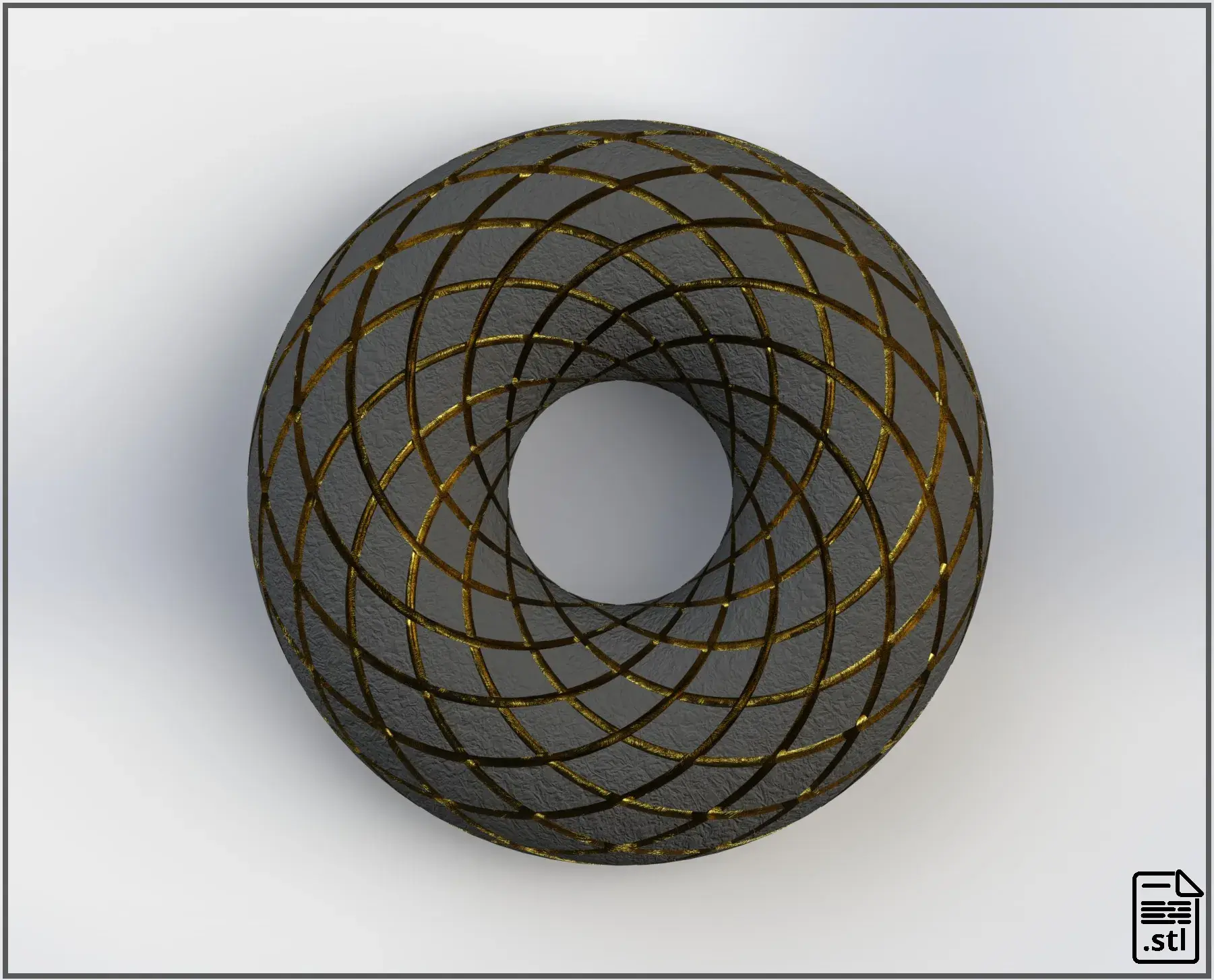 Other STL Download - Rodin Coil Torus STL 160mm x 56mm Diameter Coil ...
