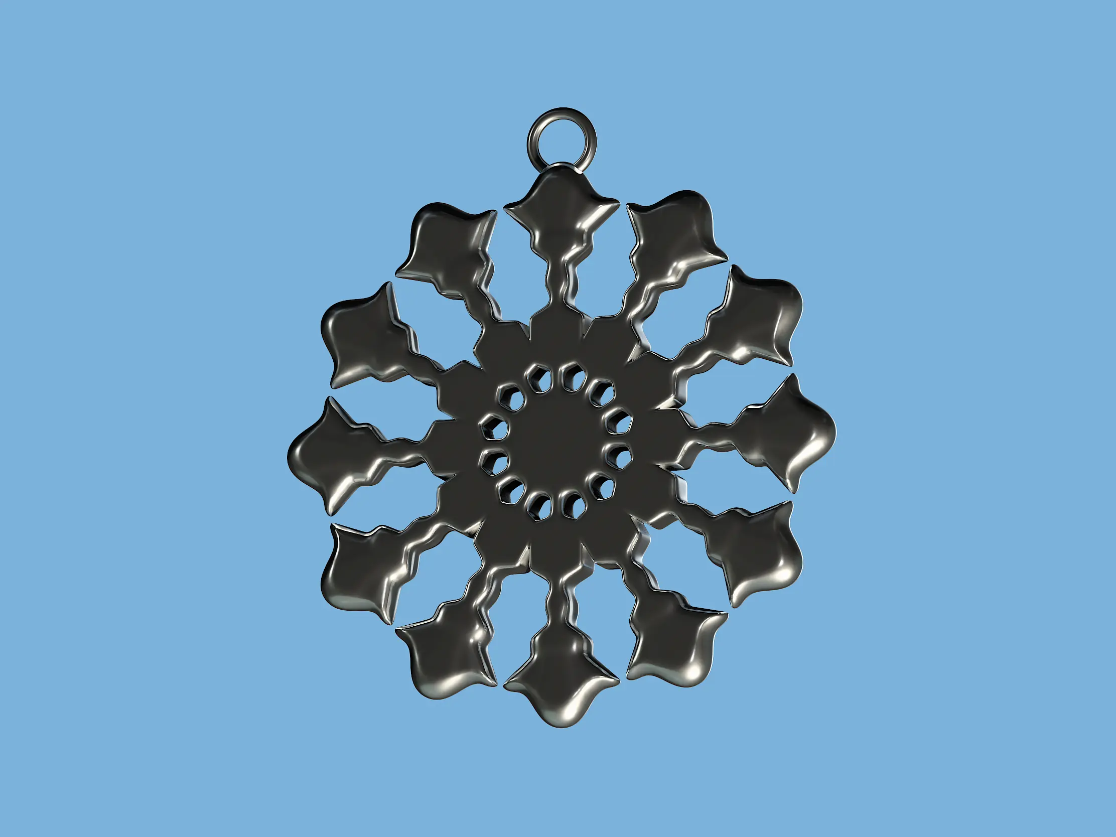 Other STL Download - Snowflake model 12by Mathew prints