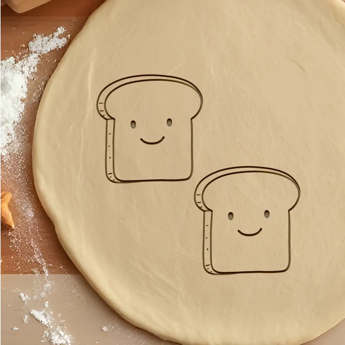 Other STL Download - Happy Toast Cookie Cutter, Biscuit Cutterby OALPO