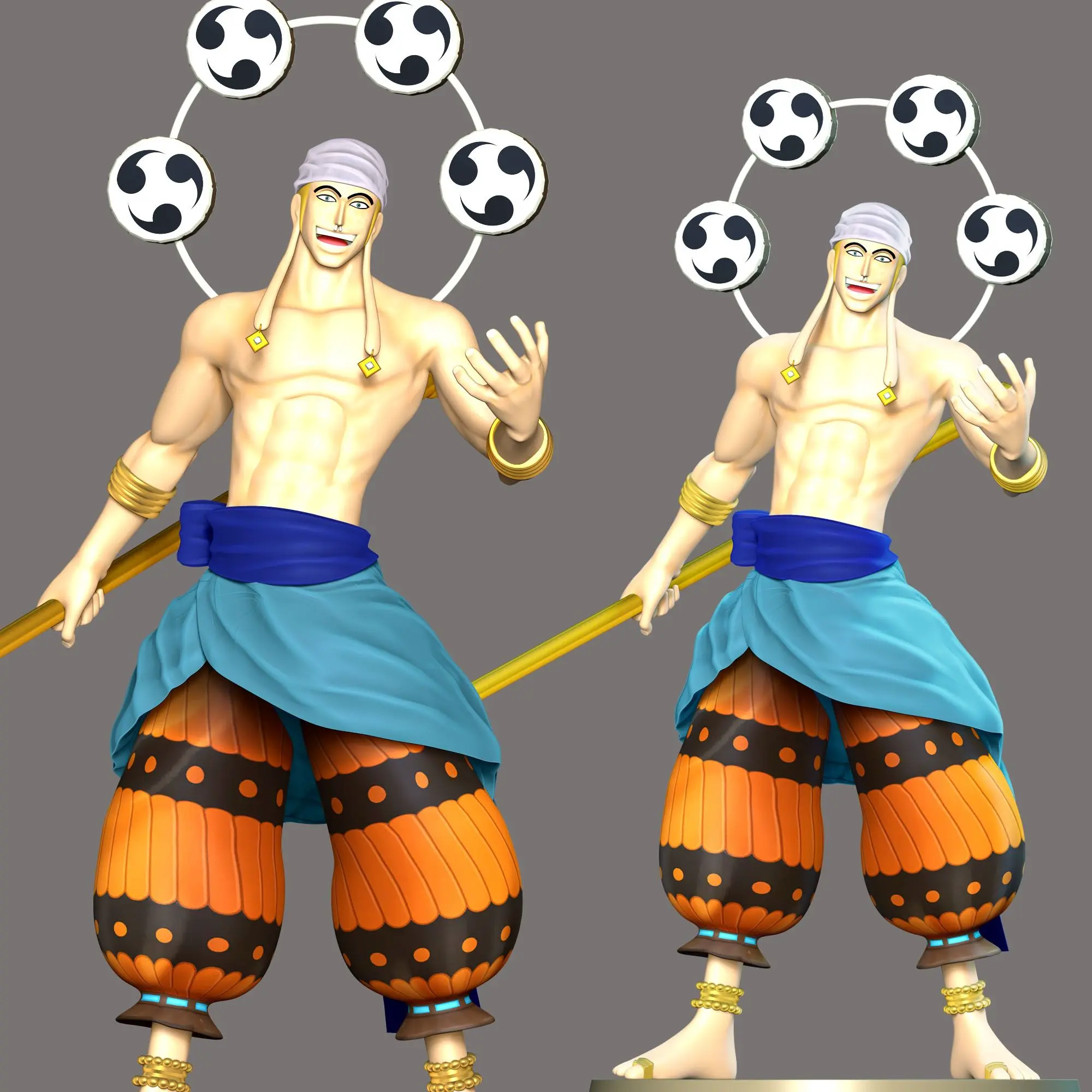 Characters & Creatures STL Download - Enel - One Pieceby LoveModels