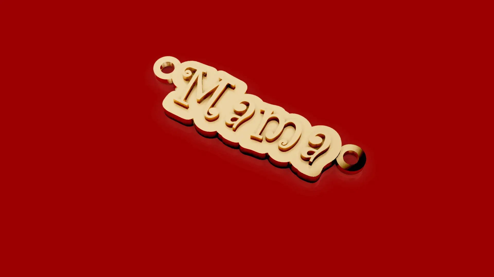 Jewelry & Accessories STL Download - Mama Name Pendantby Christina3d