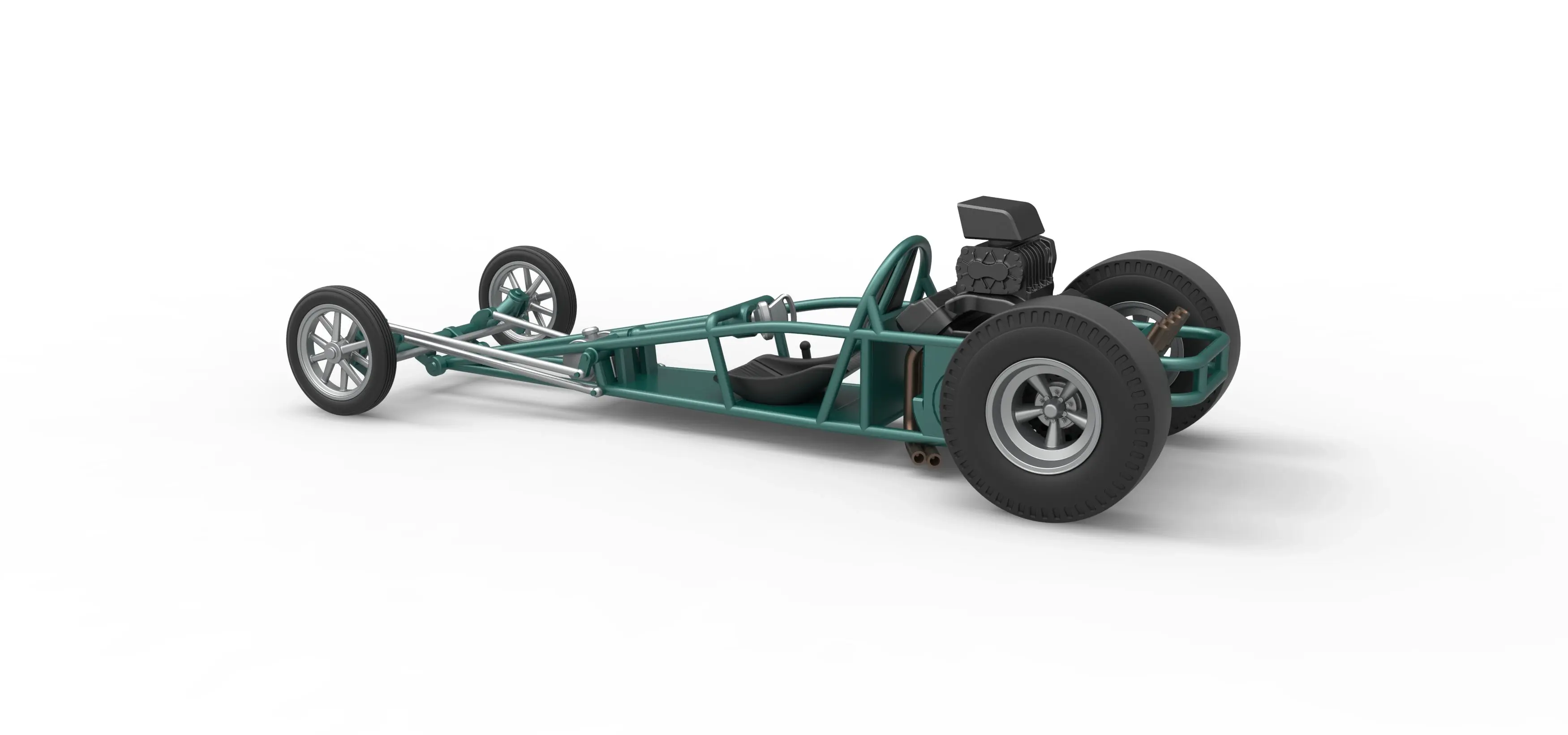 Props & Terrain STL Download - Rear engine old school dragster Scale 1 ...