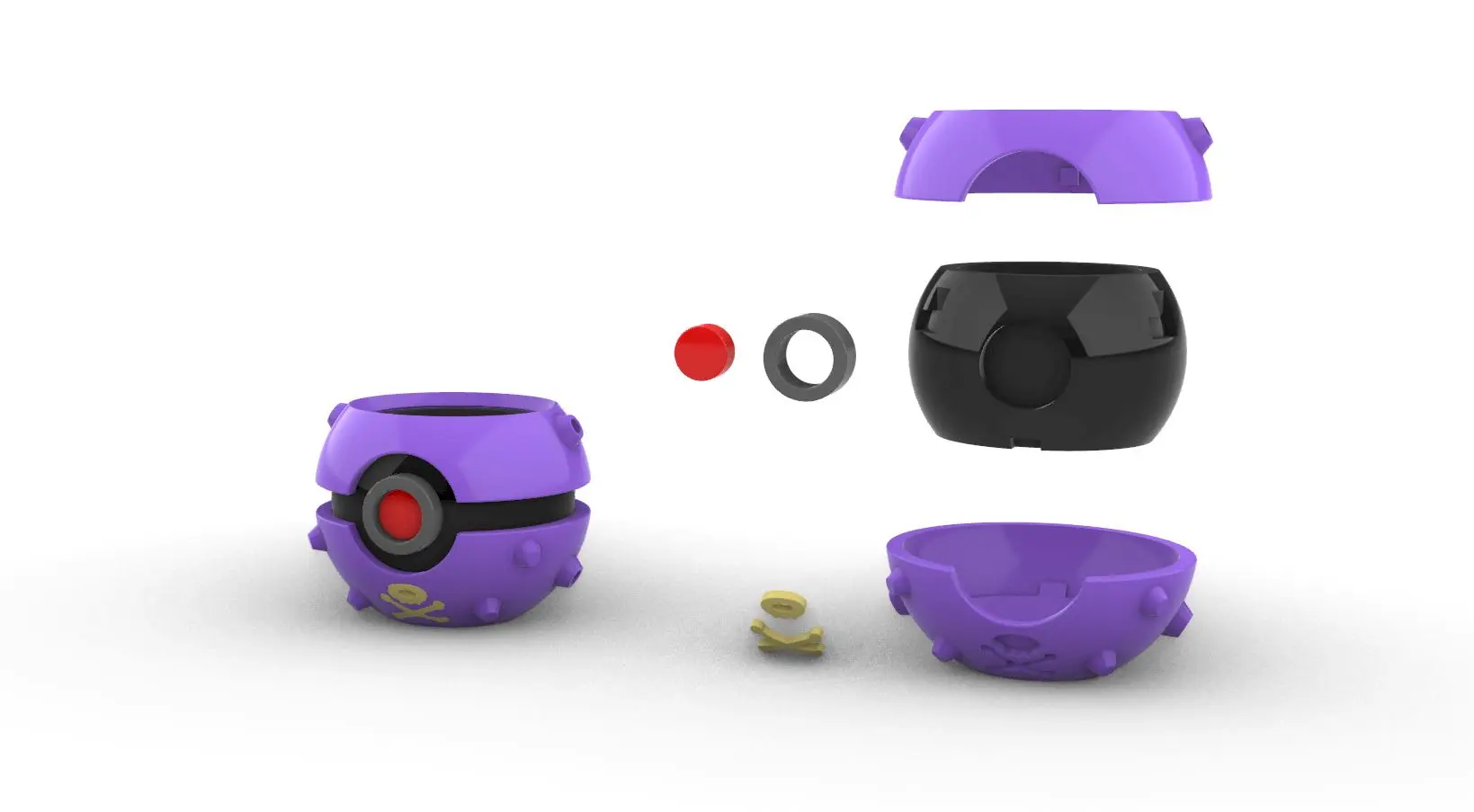 Digital Art STL Download - Pokeball Koffing Potby Pokeball Empire