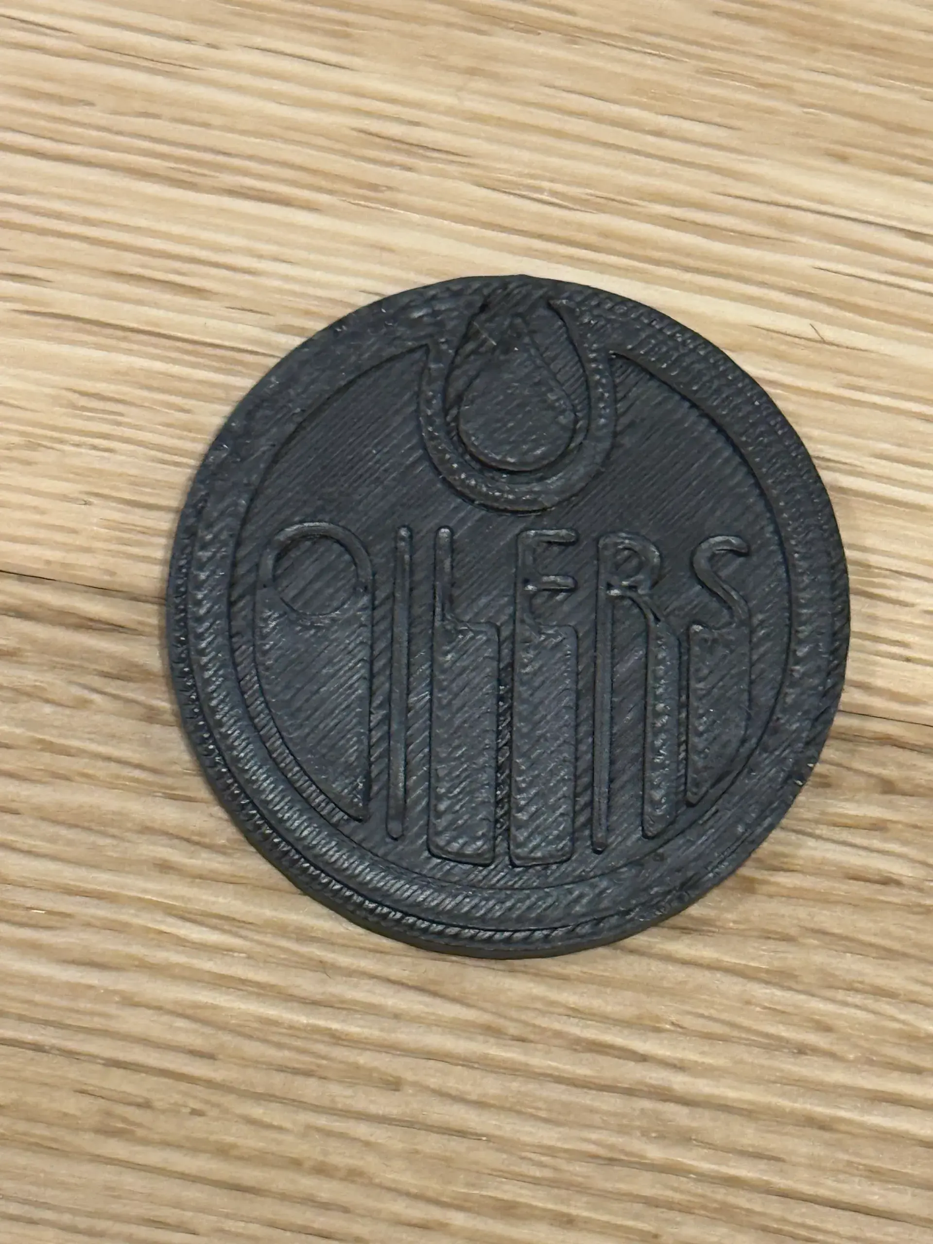 3D Printer Files | 3MF File | Small Oilers Logo Coin | Creality Cloud