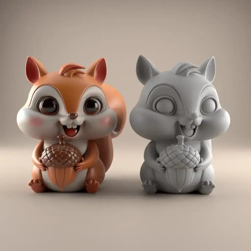 Other STL Download - Cute Squirrel 3D STL File for Printing Funby HIve