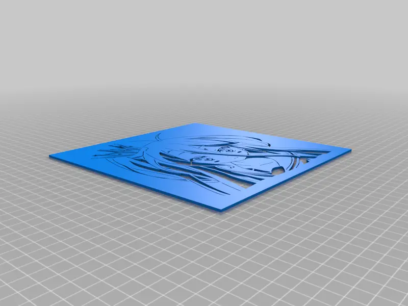 Free Digital Art STL Download - Shiro stencilby SMT_M 🦊