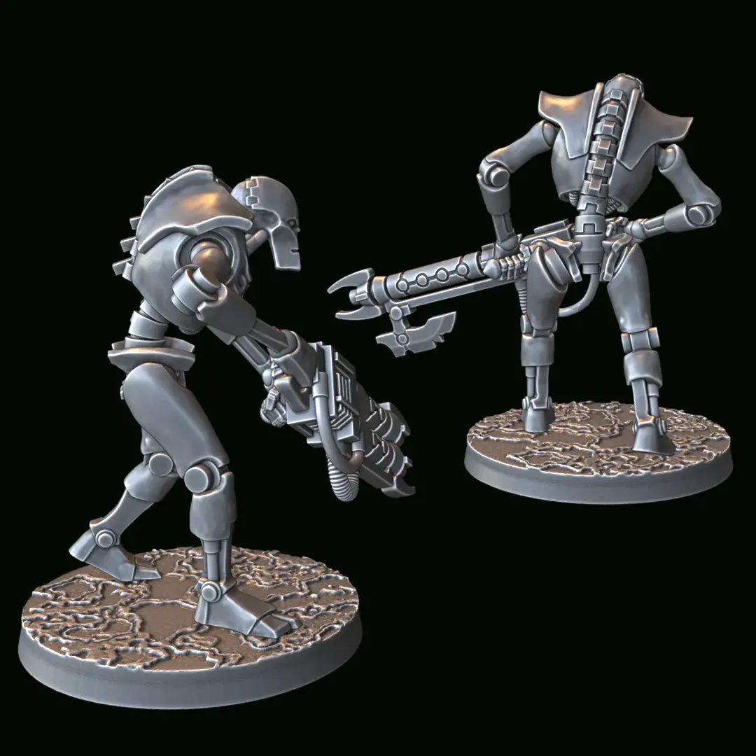 Miniature Games & Accessories STL indir - Necron Gauss Warriors - Necro ...