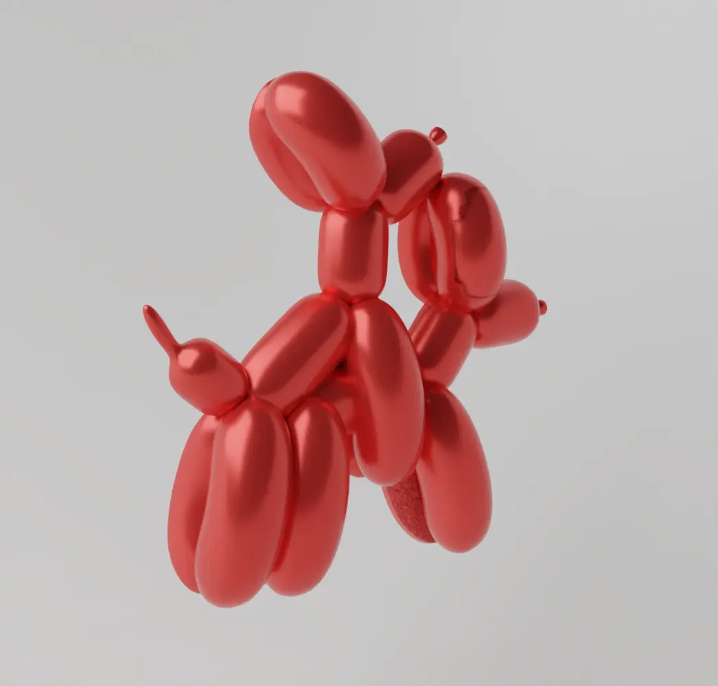 Other STL Download - Balloon Dog Flayed Open Dissected Art Toy Fan ...