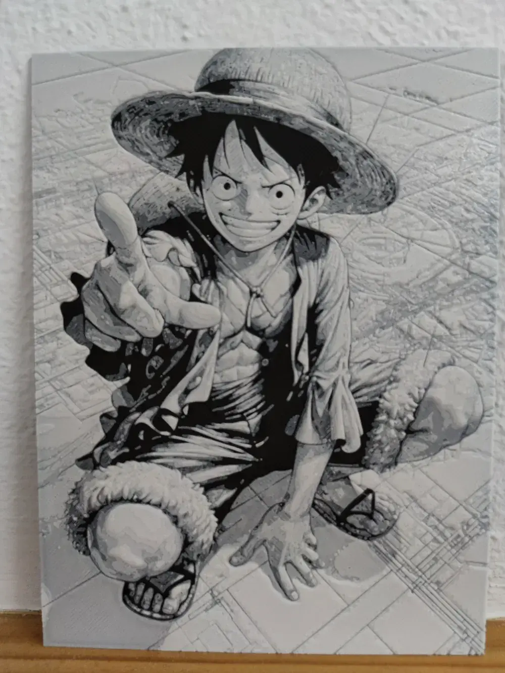 3D Printer Files | 3MF File | Hueforge Luffy (One piece) | Creality Cloud