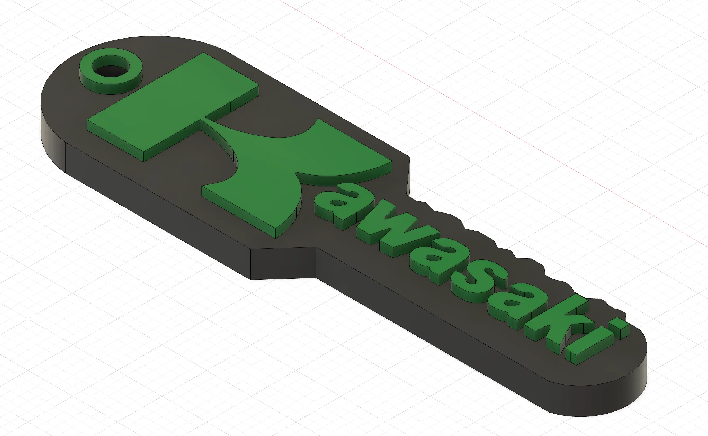 Personal Accessories STL Download - kawasaki keychain llaveroby Gominolozgz