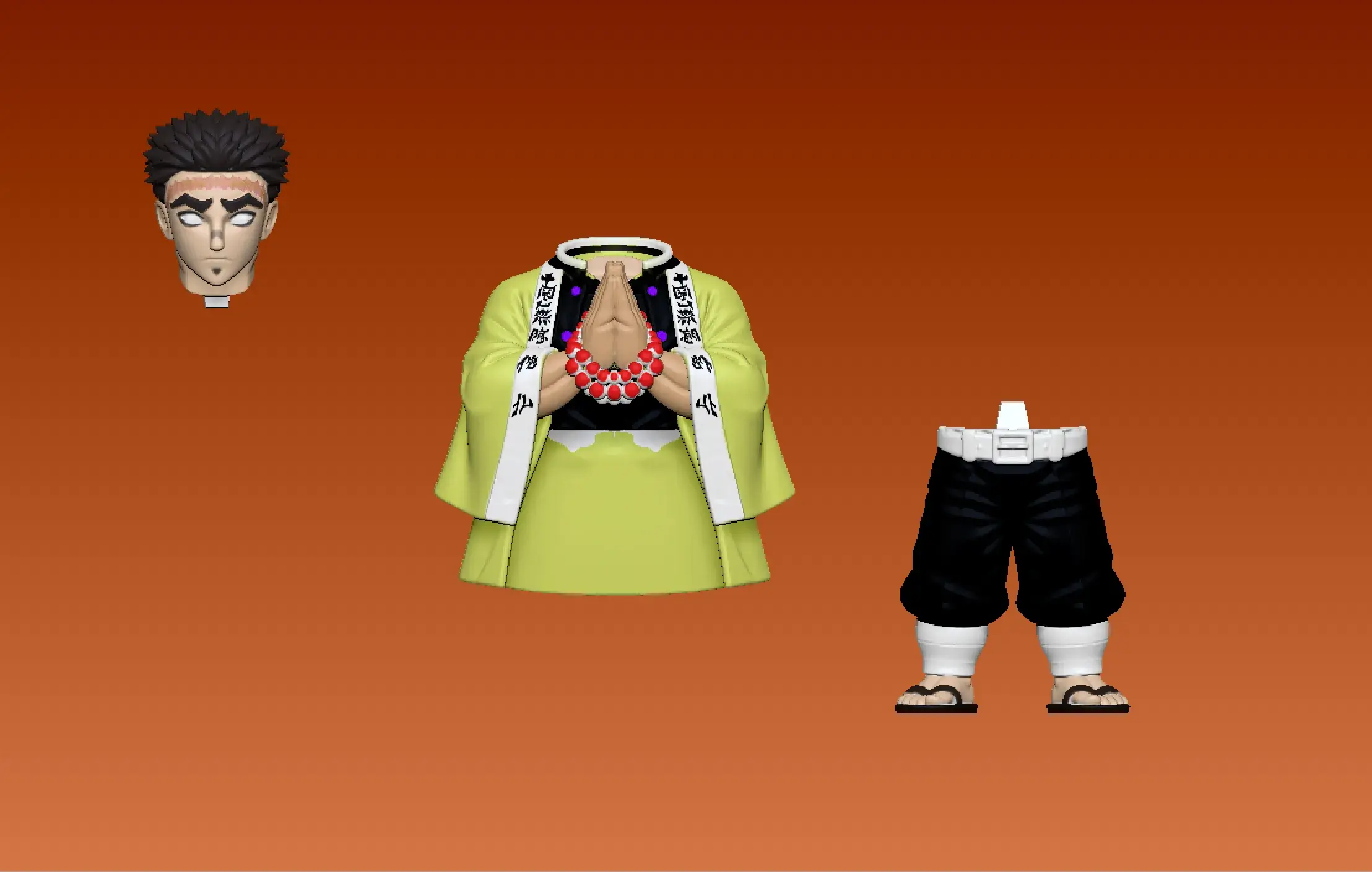 Characters & Creatures STL Download - Gyomei Himedjimaby Filame3D