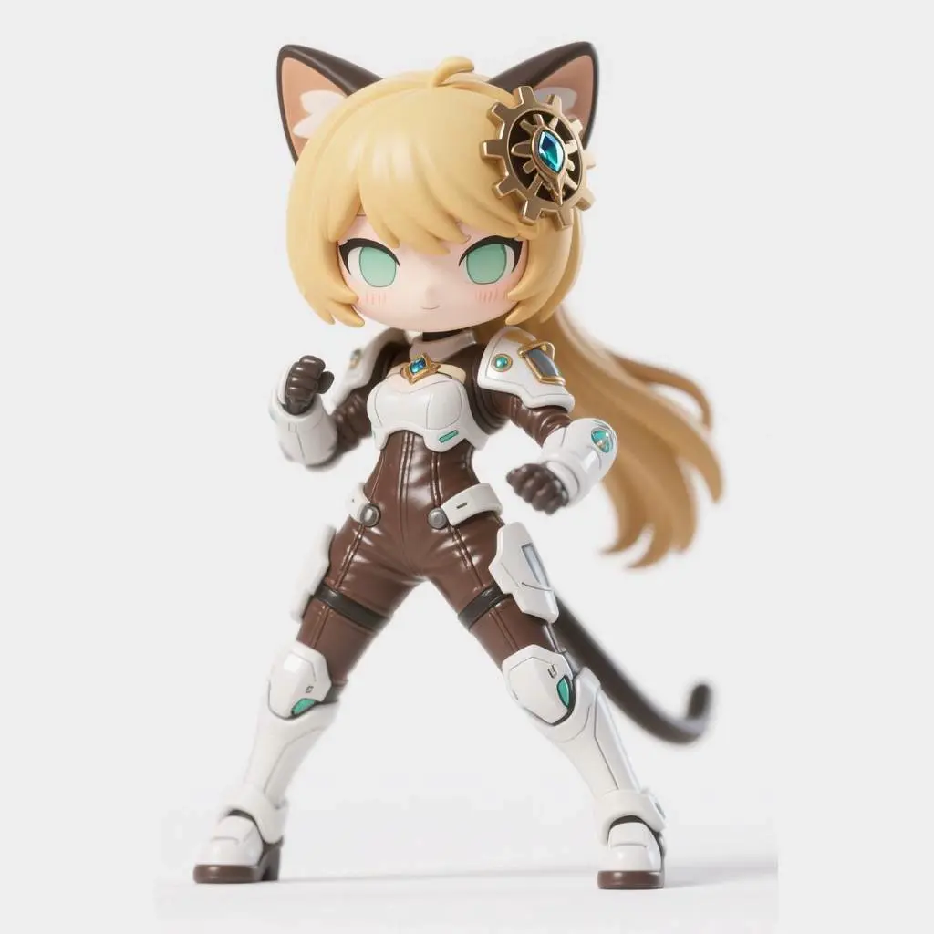 gratuita Characters & Creatures STL Descarga - Cyber Kitty Vanguard ...