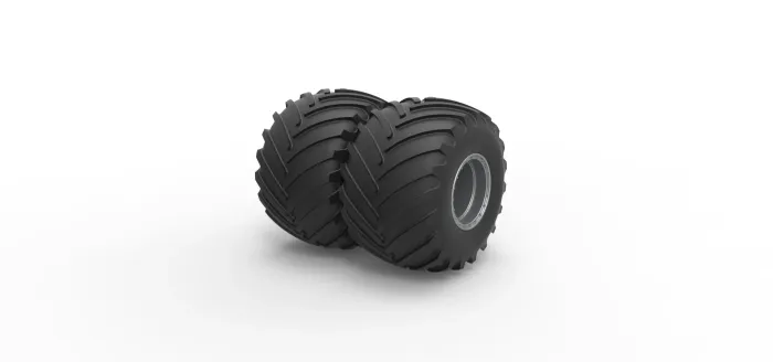 Miniature Games & Accessories STL Download - Monster Jam Double Wheel ...