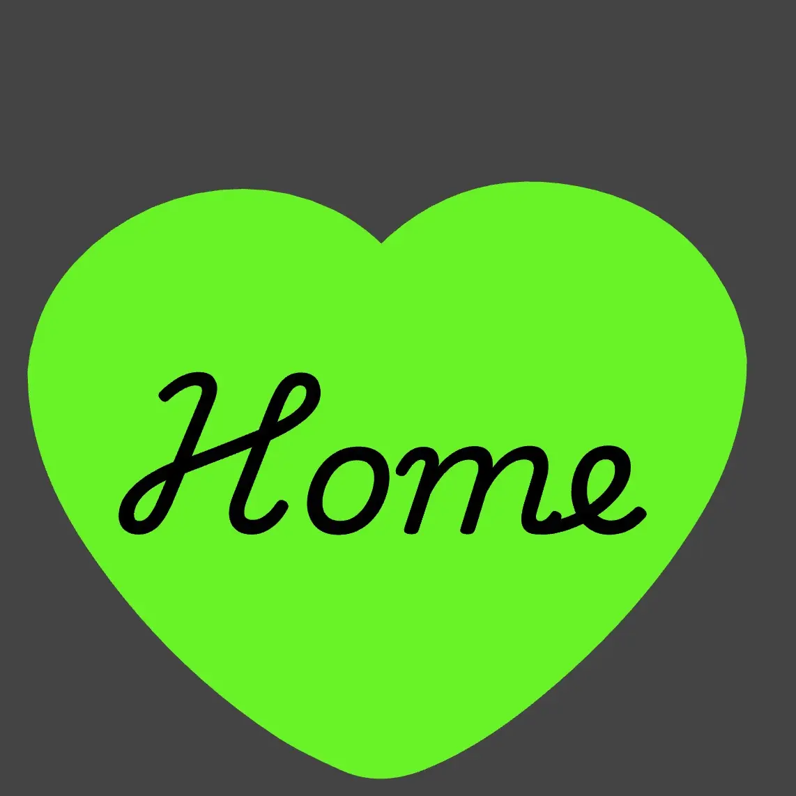 3D Printer Files | 3MF File | hart sign “Home" | Creality Cloud