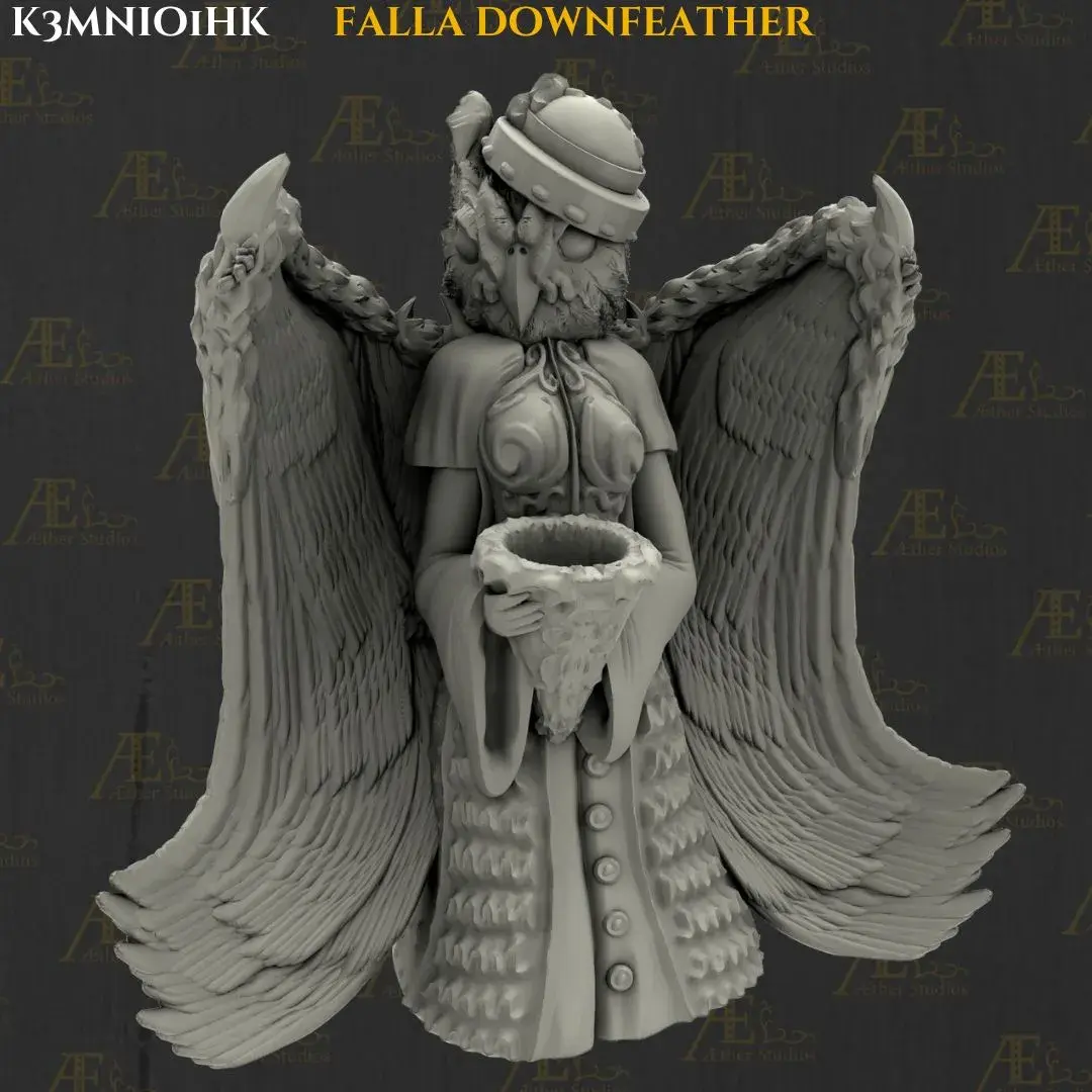 Characters & Creatures STL Download - KS3MNI01K - Falla Downfeatherby ...