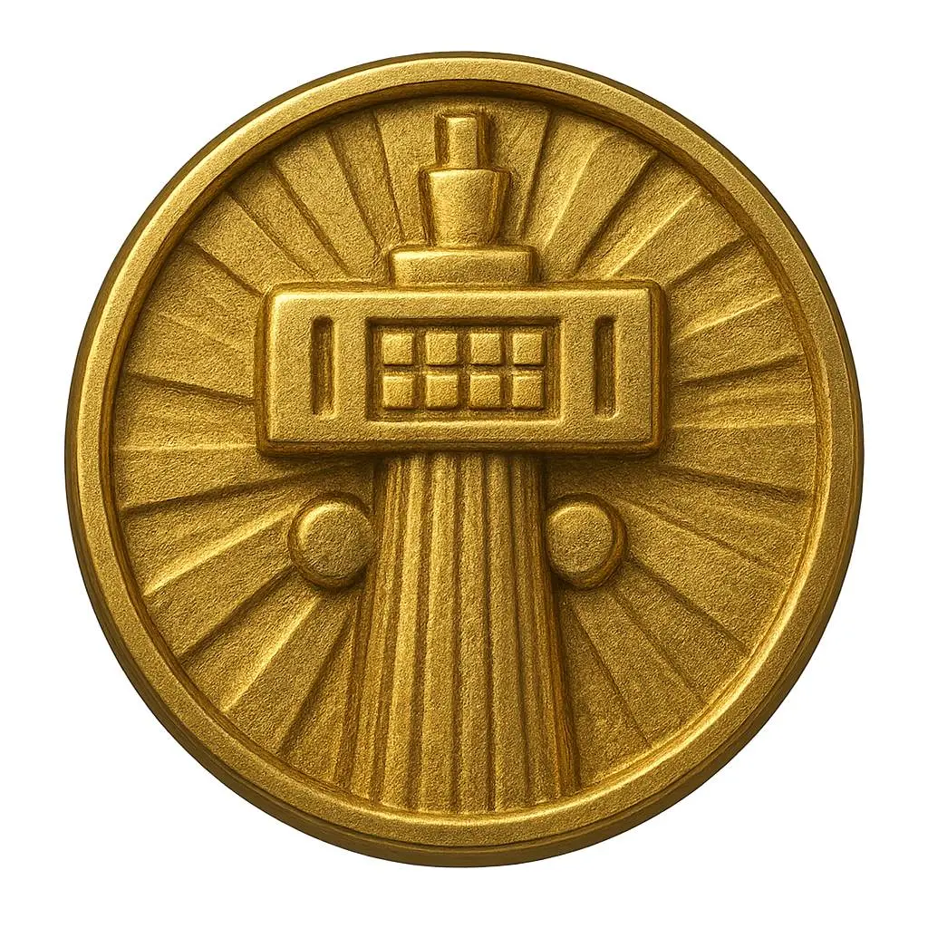 Free Badges & Coins STL Download - Robot Coinby Half-Baked Prints