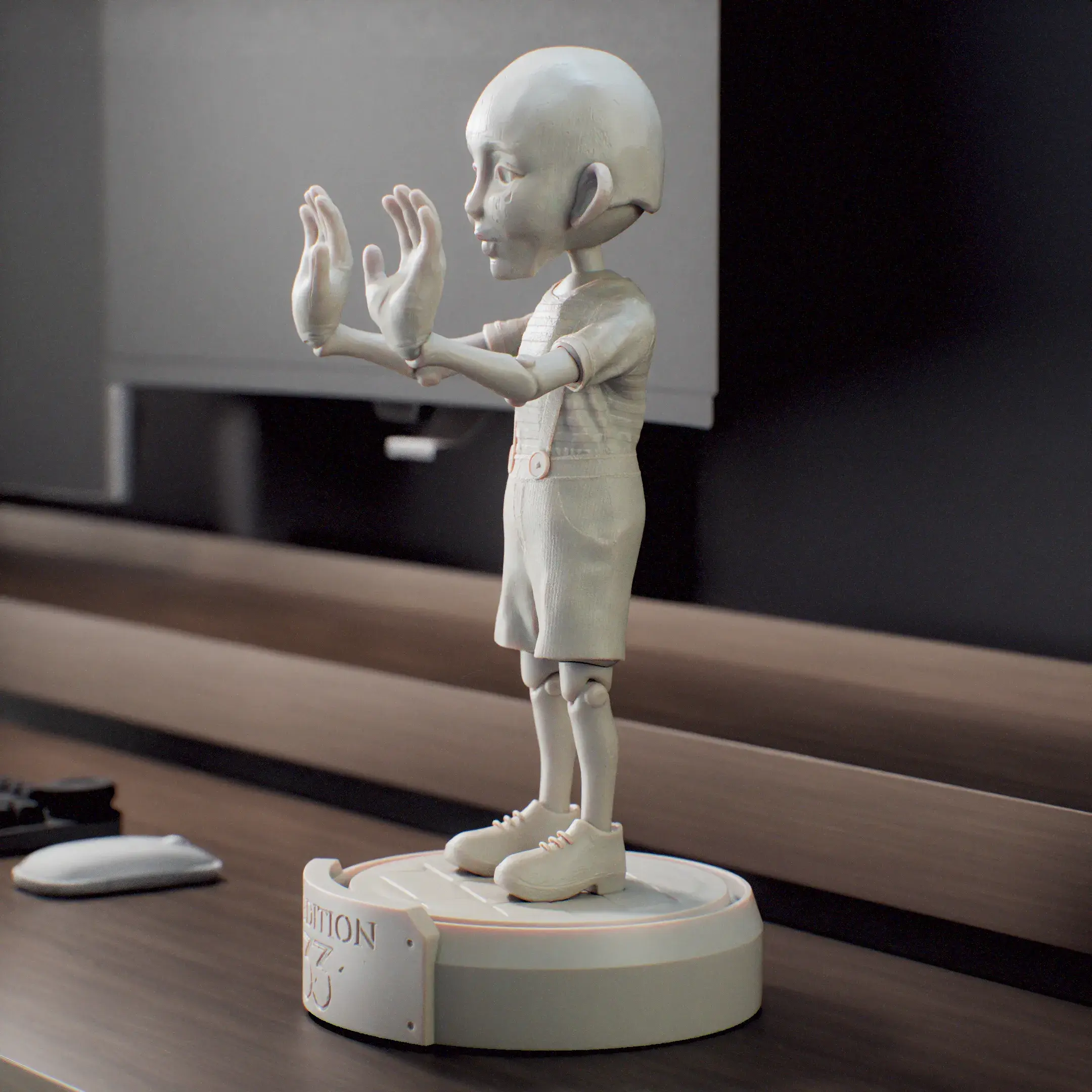 Characters & Creatures STL Download - Mime (Fan Art) of video game Expedition 33by greencatpoly