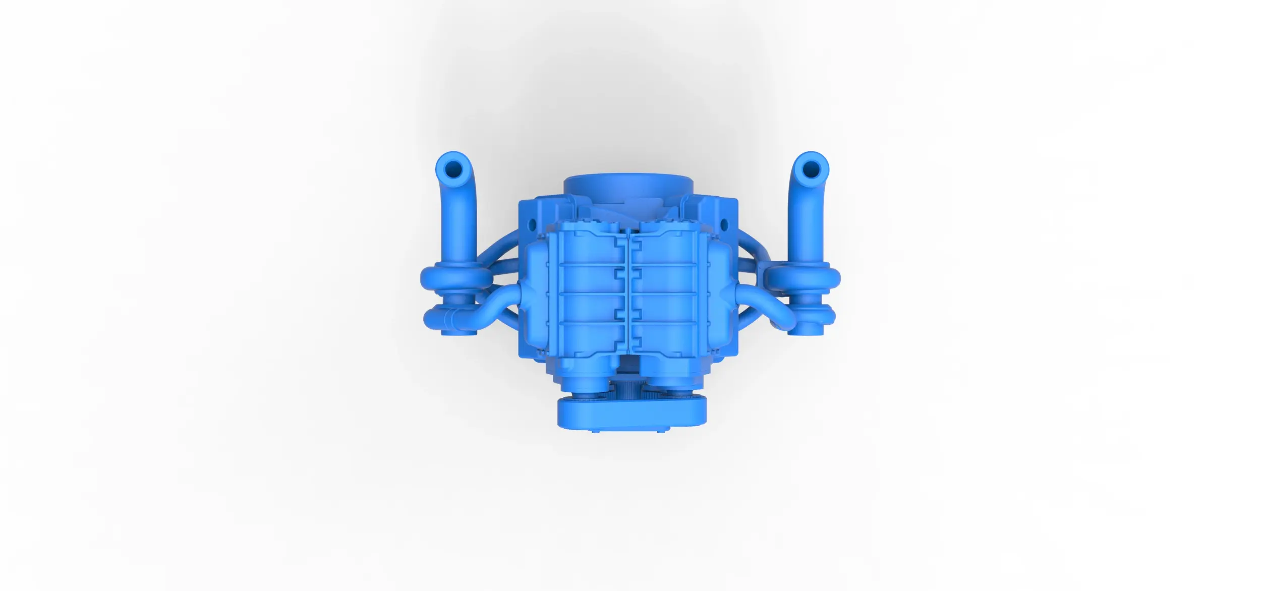Props & Terrain STL Download - Twin turbo supercharged V8 Engine ...