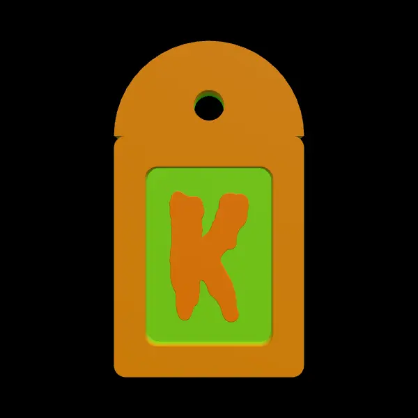 3D Printer Files | 3MF File | K- keychain | Creality Cloud