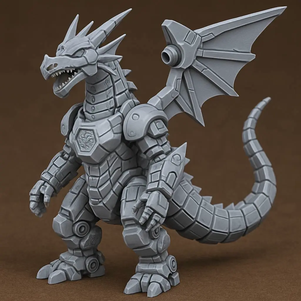 3D Printer Files | 3MF File | Mecha Dragon | Creality Cloud