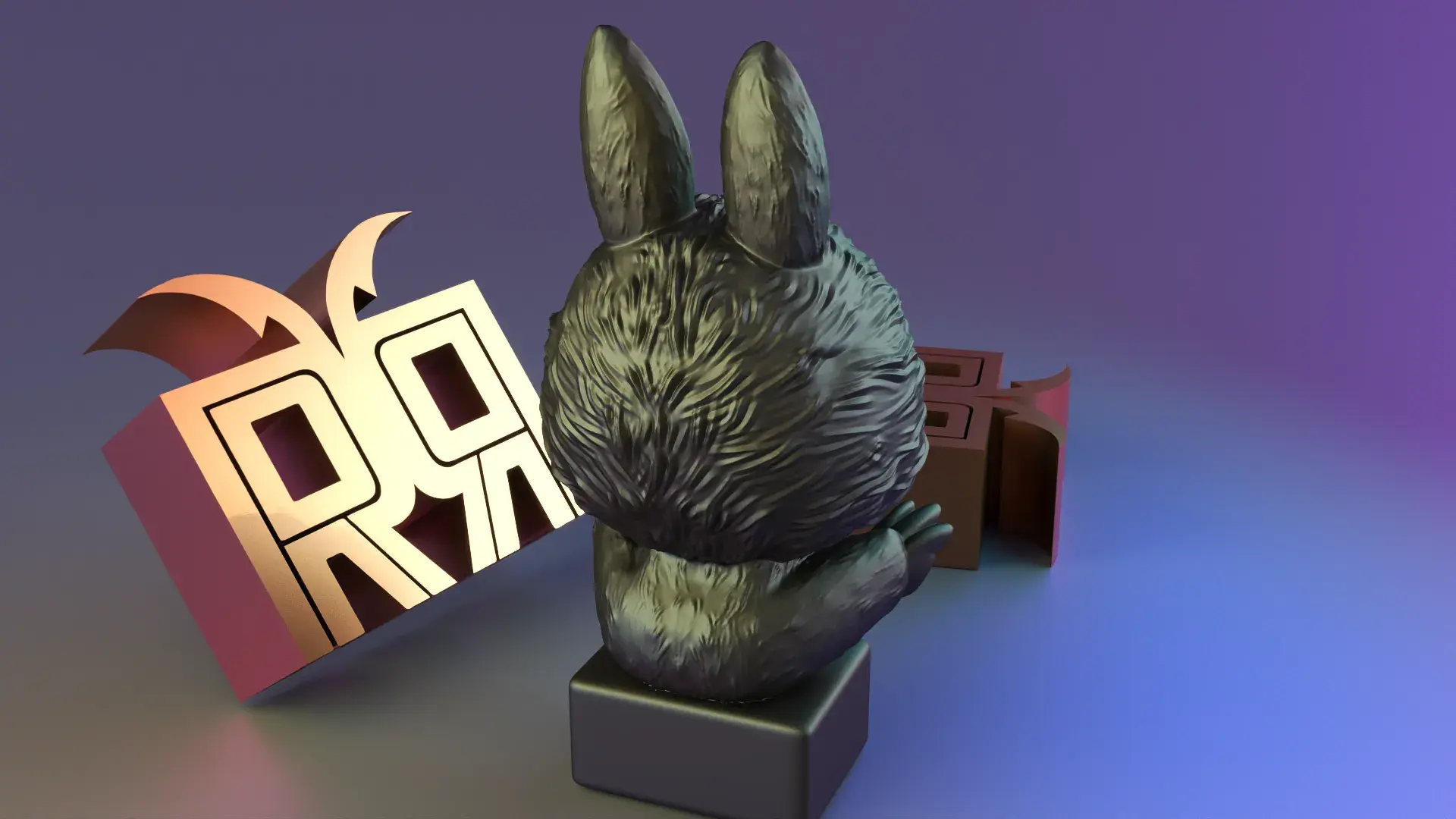 Characters & CreaturesSTL 다운로드 -Labubu Show Off Statue - rexer_3d