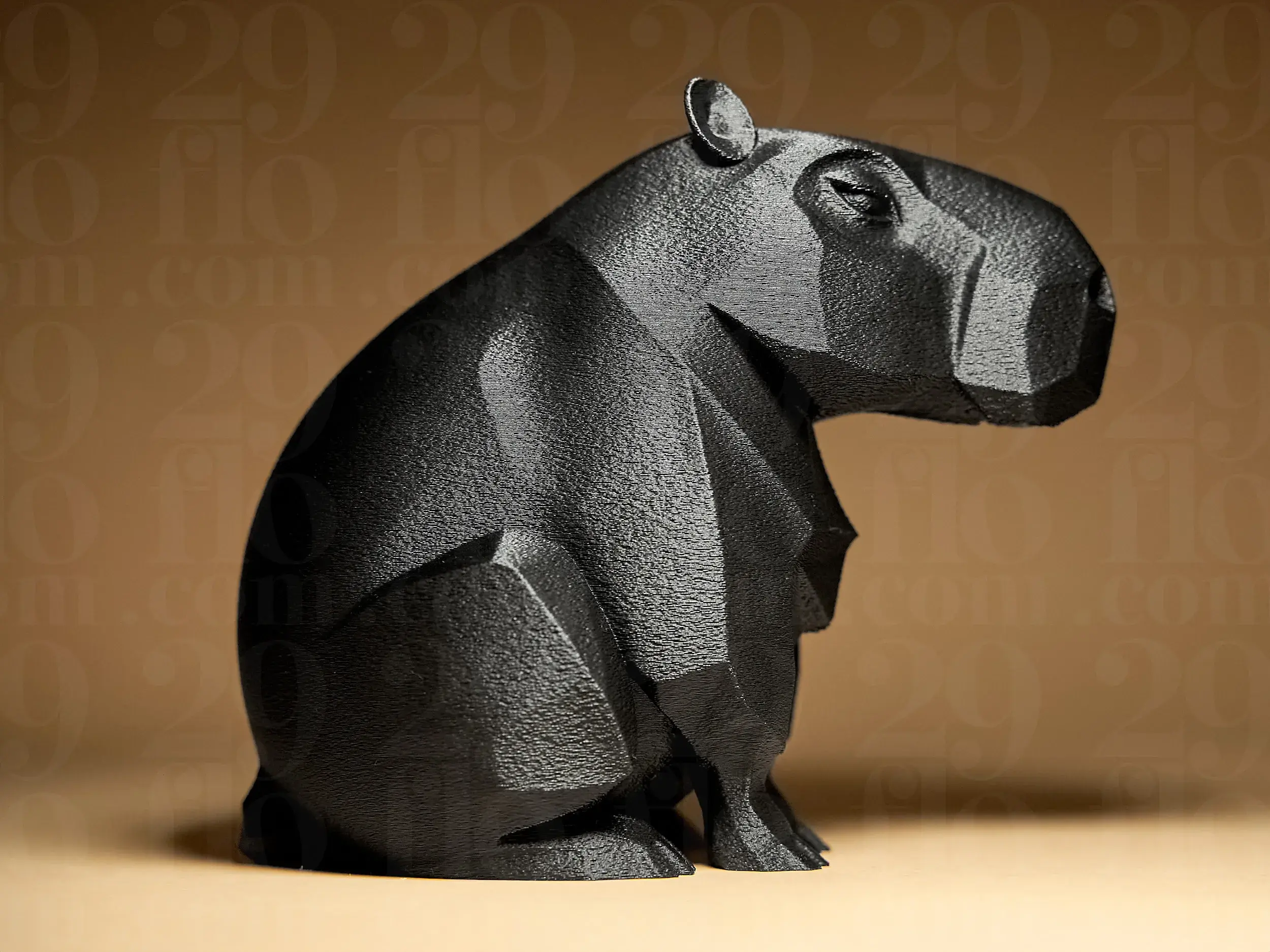 3D Printer Files | 3MF File | Cute Geometric Capybara | Creality Cloud