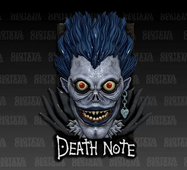 Characters & Creatures STL Download - Death Note Ryukby Gioteya Designs