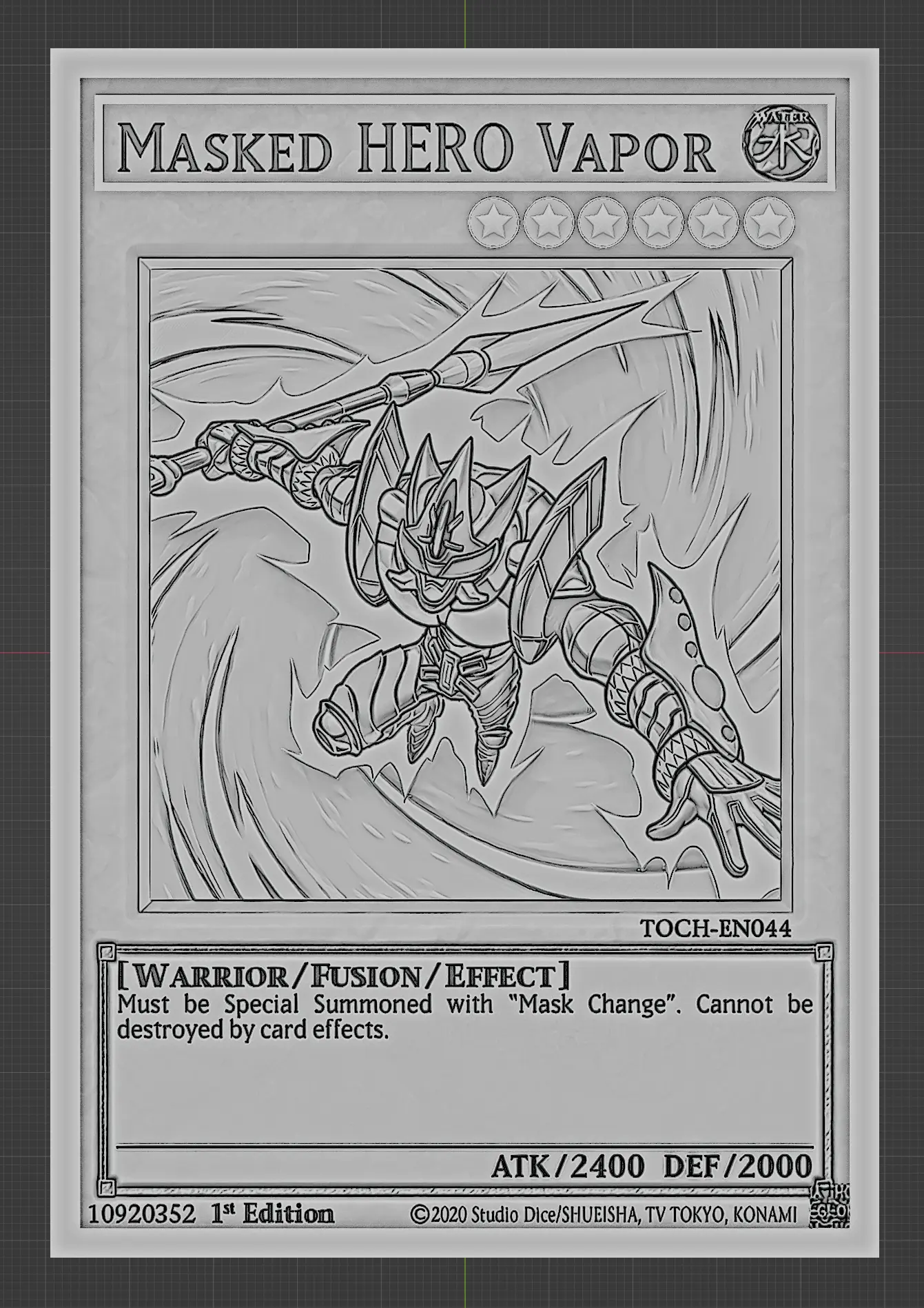 Other STL Download - masked hero vapor - yugiohby Wsonuchiha3D