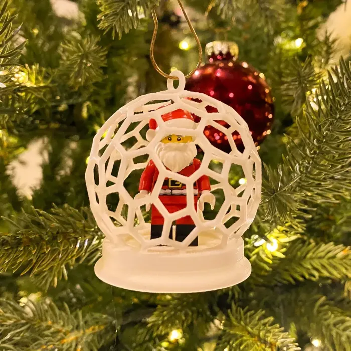 3D Printer Files | 3MF File | LEGO Minifigure Voronoi Snowglobe ...