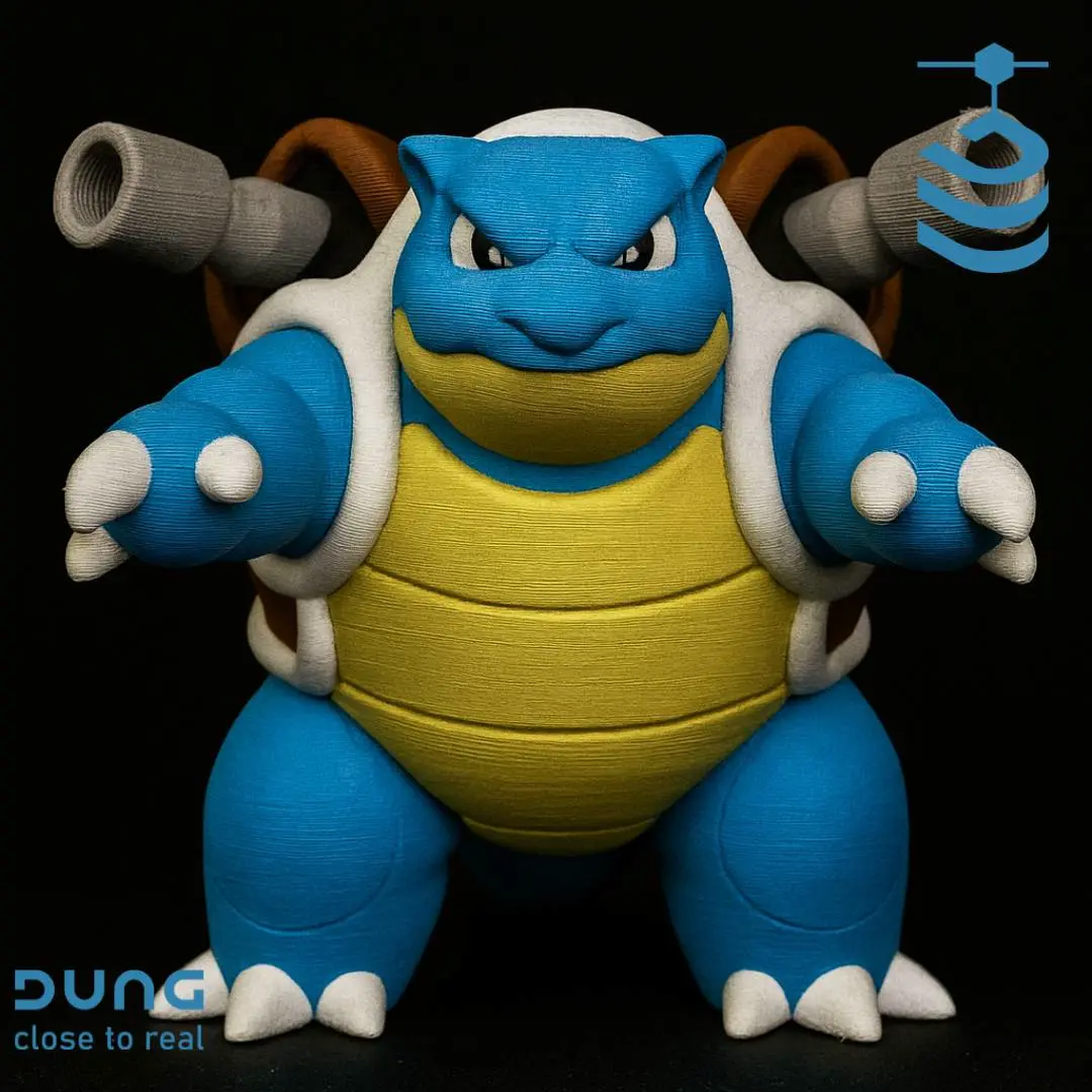 Characters & Creatures STL Download - Blastoise - dung3d