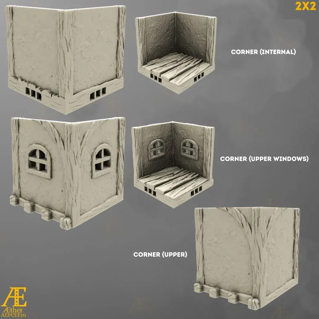 Props & Terrain STL Download - AEPCEF20 - Peaceful Villageby Aether Studios