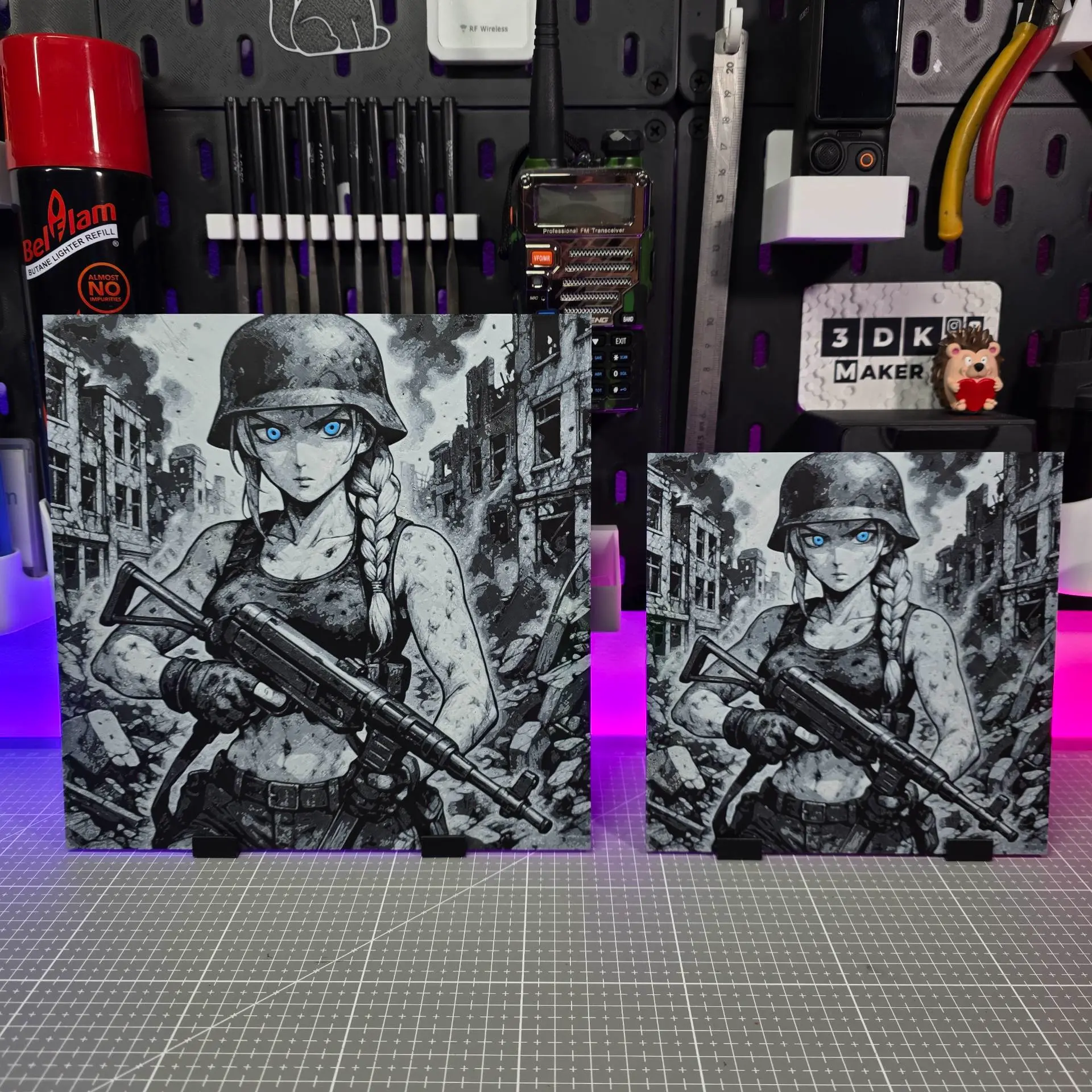 3D Printer Files | 3MF File | Girl Anime MP40 – Hueforge – 4 Colors ...