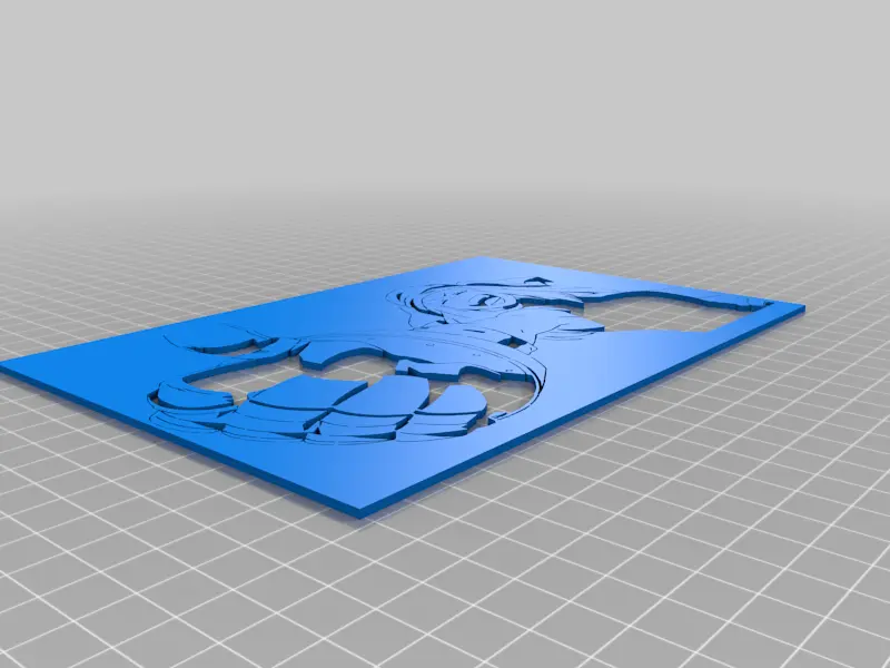 Free Digital Art STL Download - Smile Hero stencilby SMT_M 🦊