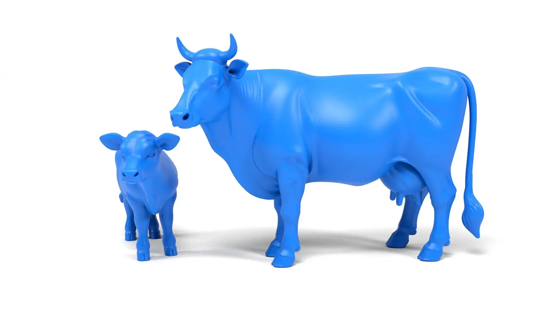 Characters & Creatures STL Download - Cow and calfby 3D Everything