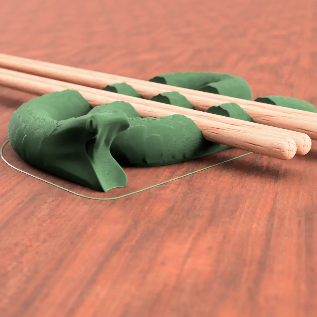 Home Decorations & Ornaments STL Download - Snake Chopstick Holderby ...