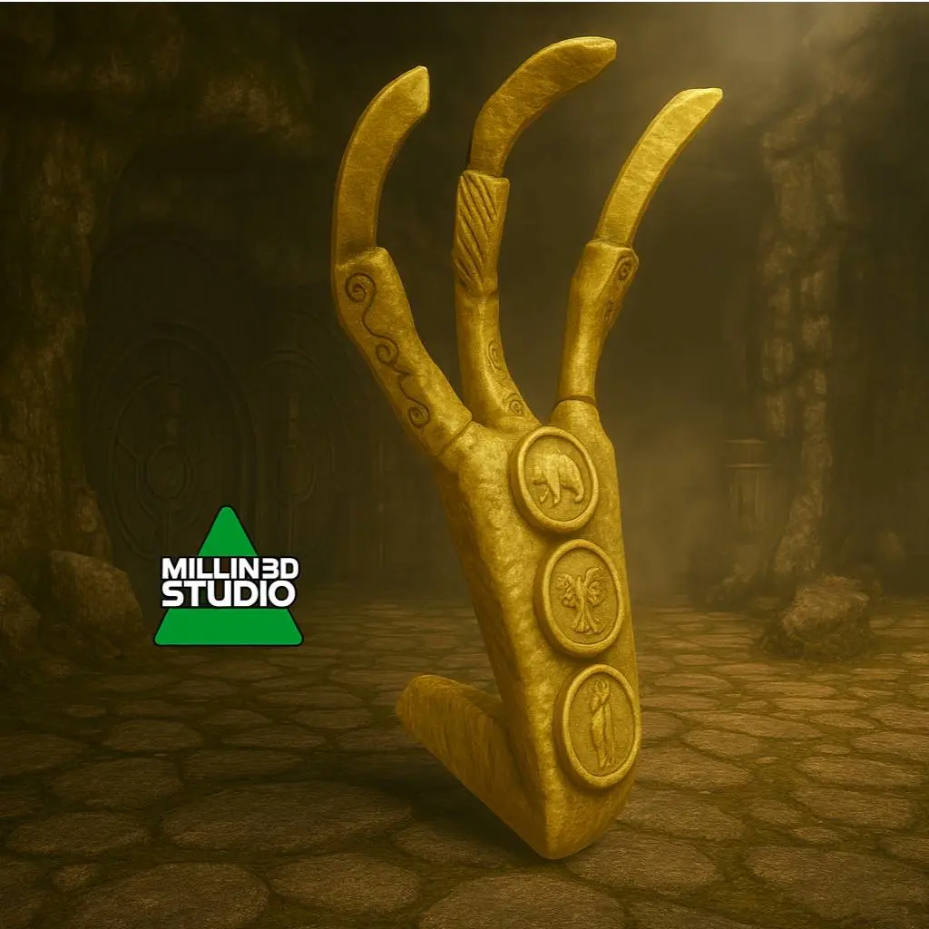 3D Printer Files | 3MF File | Elder Scrolls - Skyrim Golden Claw Statue ...